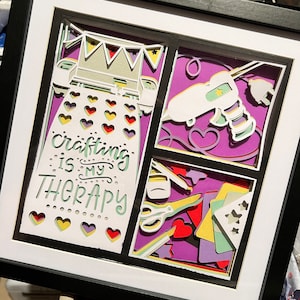 3D Layered Crafting SVG EPS, Create Crafter Shadow Box, Create 3D Svg ...