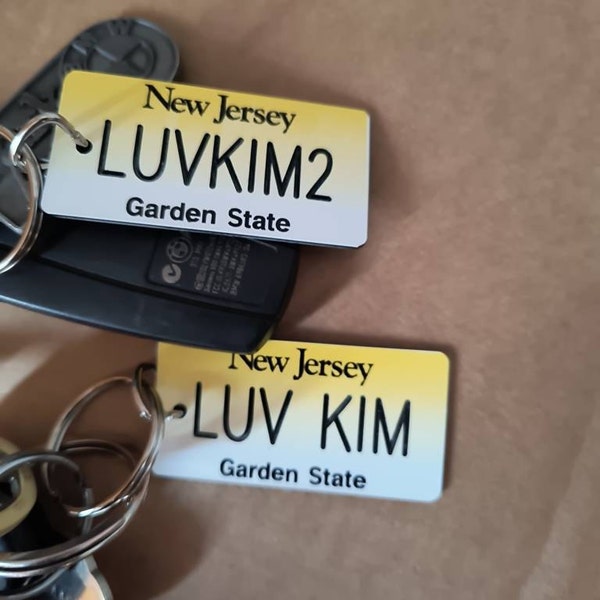 Personalized Engraved California Classic Replica License Plate Keychain ...