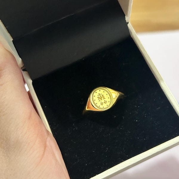 Mickey Mouse Ring Sterling Silver Ring Signet Ring Mickey Ring Engraved ...