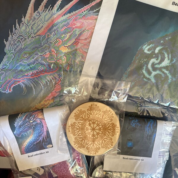 The Immaculate Heart of Mary Icon of Holy Mother Beaded Embroidery ...