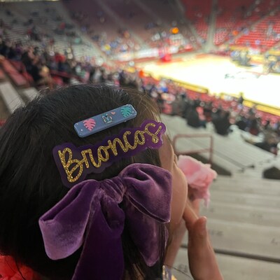 Acrylic Hair Clip School Spirit Clip Personalized Hair Clip Back to ...