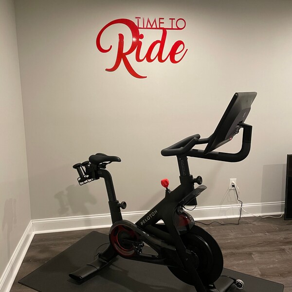 Time to Sweat - Home Gym Sign - Work Out - Exercise - Biking Decor ...