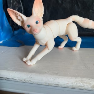 Small Fox Pet BJD Pet Animal for 1/12 1/8 1/6 1/4 1/3 Bjddoll & Blythe ...