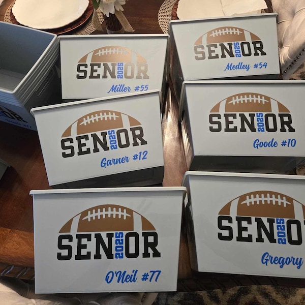 Personalized Graduation Sport Senior Basket, Custom Football ...