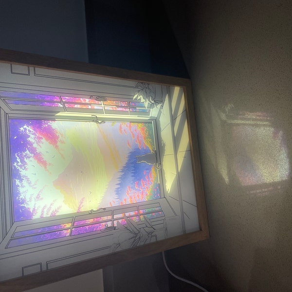 Wall Art Frame Light, the Collision of Light and Art, Light Box, LED ...