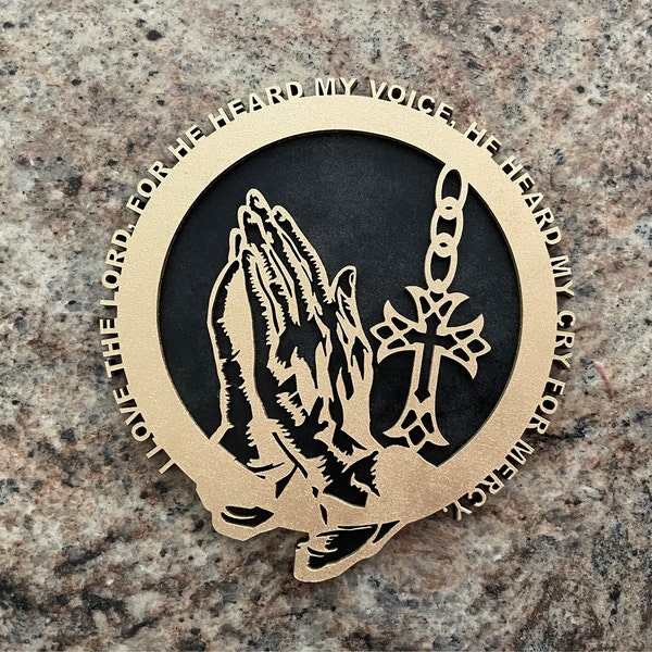 Jesus and Cross. Psalm 116:1,2 Wall Art. Decoration Wall. Crucifix ...