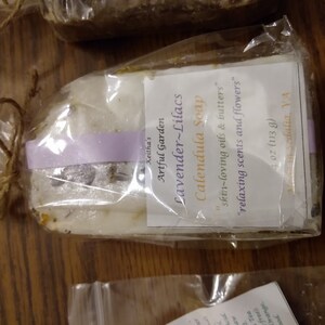Lavender Lilac Calendula Soap types of Lavender Spikes May - Etsy