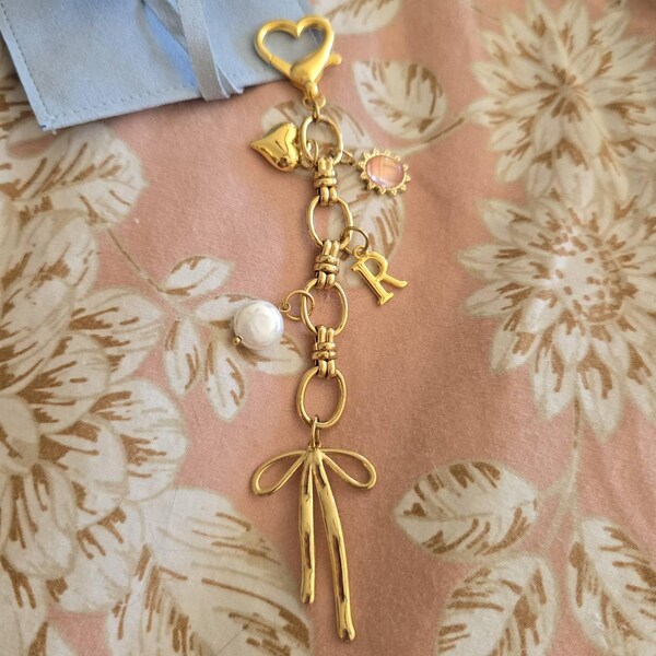 Custom Bag Charm, Gold Purse Chain Handbag Accessorry, Handbag Chunky ...