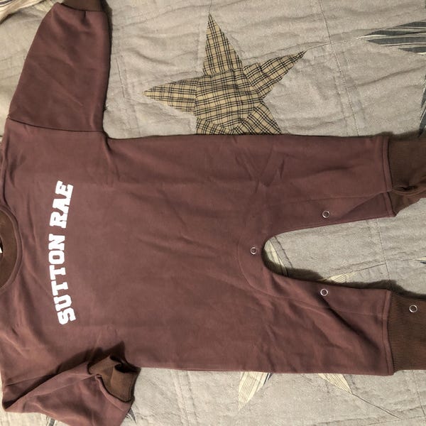 Custom Puff Name Baby Sweatshirt Bodysuit, Personalized Bubble Romper ...