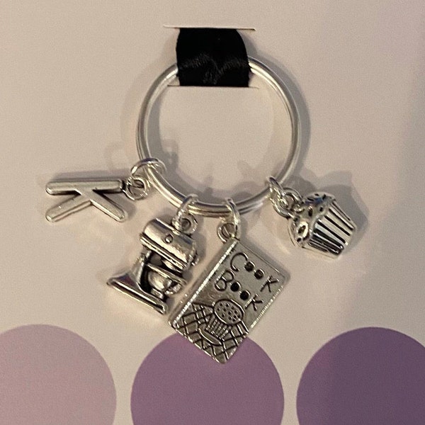 Baker Keyring, Baker Keychain, Bake off Keyring, Personalised Baker ...