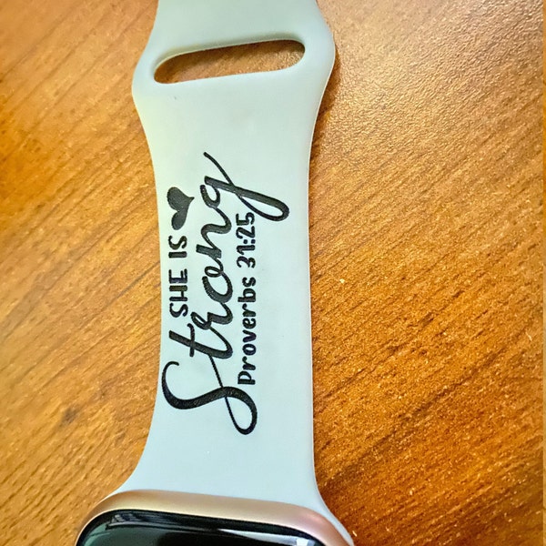 Hope Watch Band With Heart and Cross - Etsy