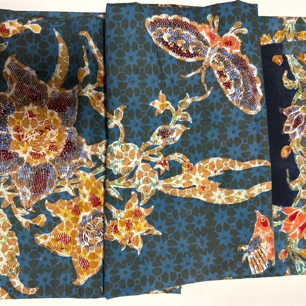 Batik Cotton Sarong Fabric Fully Handmade Indonesian Batik Kain Tulis ...