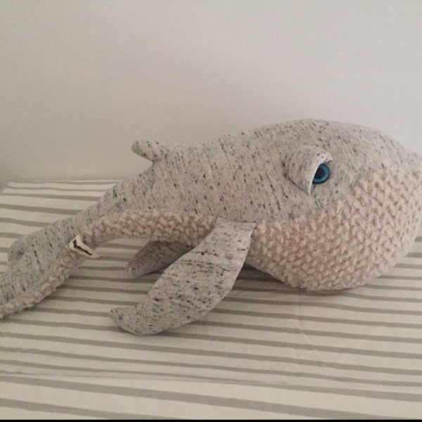 Small Original Whale - Handmade Stuffed Animal - Etsy