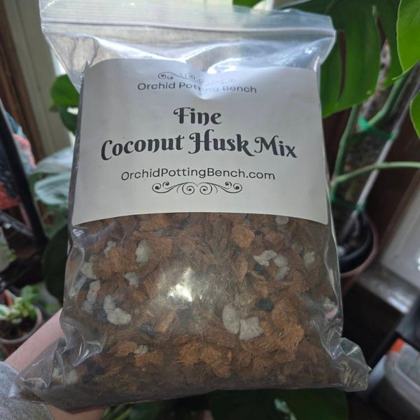 Fine Coconut Husk Orchid Mix, Fine Orchid Mix, Orchid Soil for Seedling ...