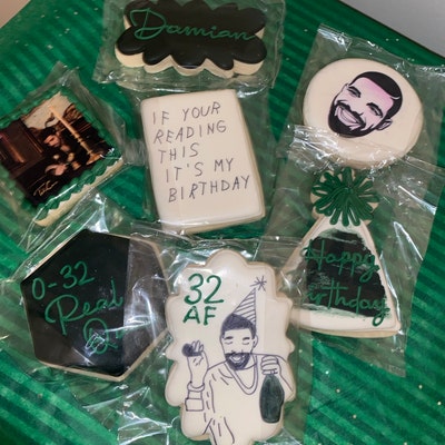 Drake/rapper Inspired Decorated Sugar Cookies - Etsy