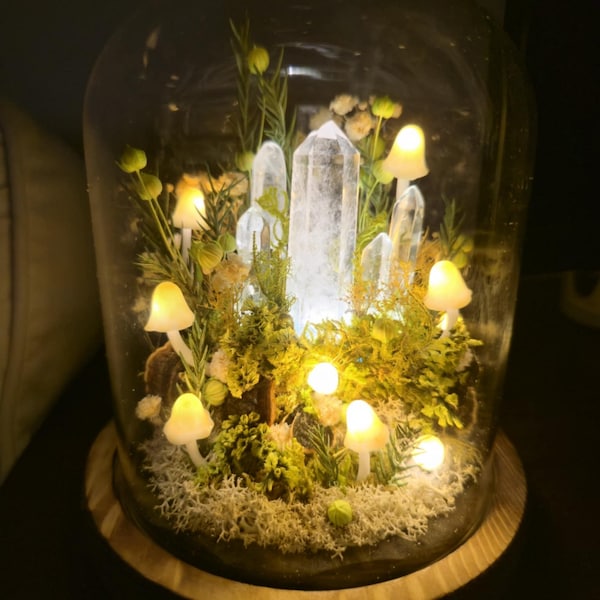 Glowing Crystal Pillars With Healing Properties, Enchanted Forest ...