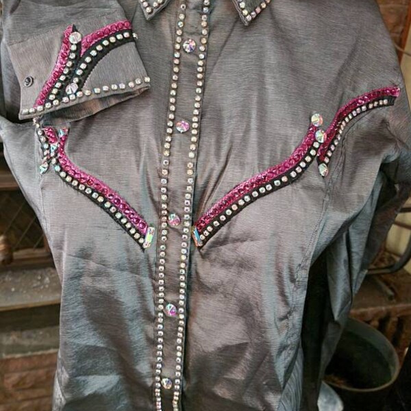 NEW Western Competition Horse Riding Show Wear Shirt Blouse Jacket ...