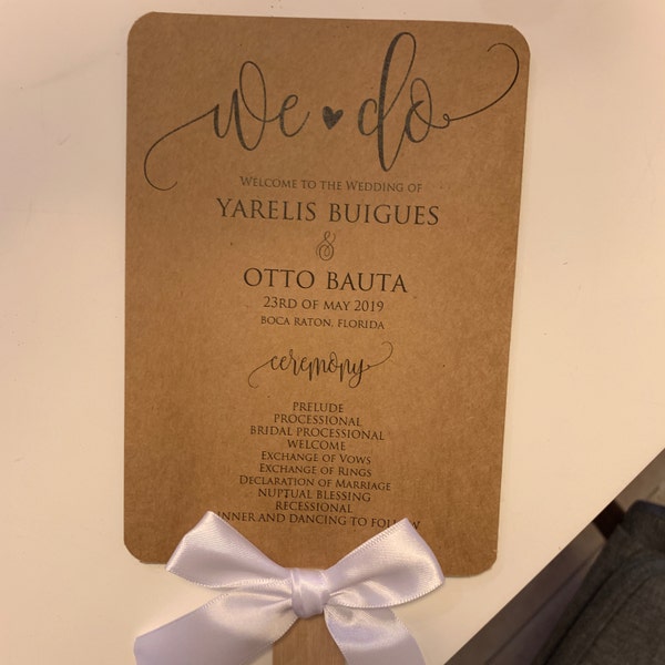 Wedding Program Template, Wedding Program Printable, We Do Rustic Program, Wedding Program Fan ...