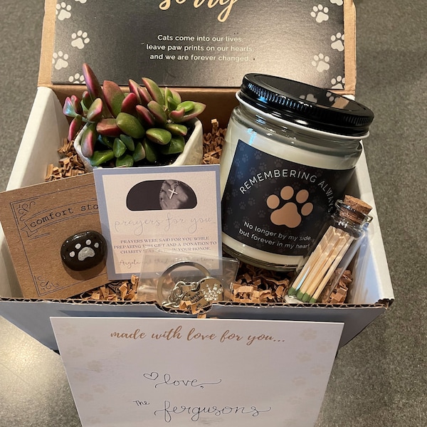 CAT Pet Loss Gift • CAT Gift • Pet Sympathy Gift • Loss of CAT • Pet ...