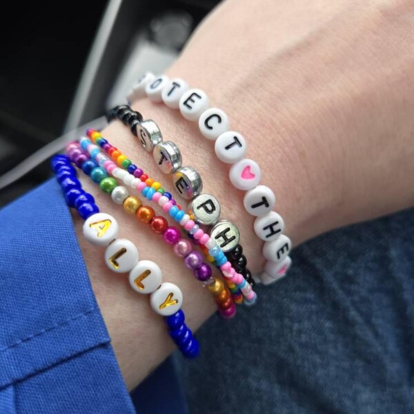 Initial Bracelet, Couple Bracelet, Lover Bracelet Custom Bracelet ...