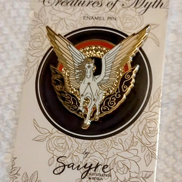 Mothman Hard Enamel Pin | Cryptid Collection | Unique Fantasy Mythology ...
