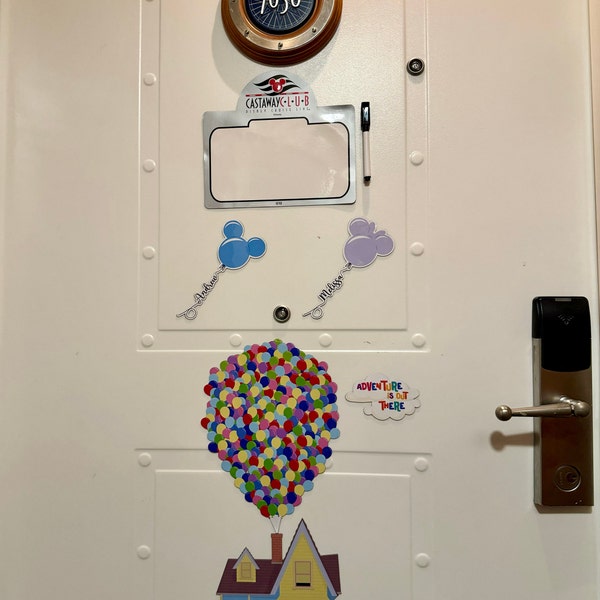 Personalised Mickey Balloon Cruise Door Magnet | Disney Cruise Magnets ...