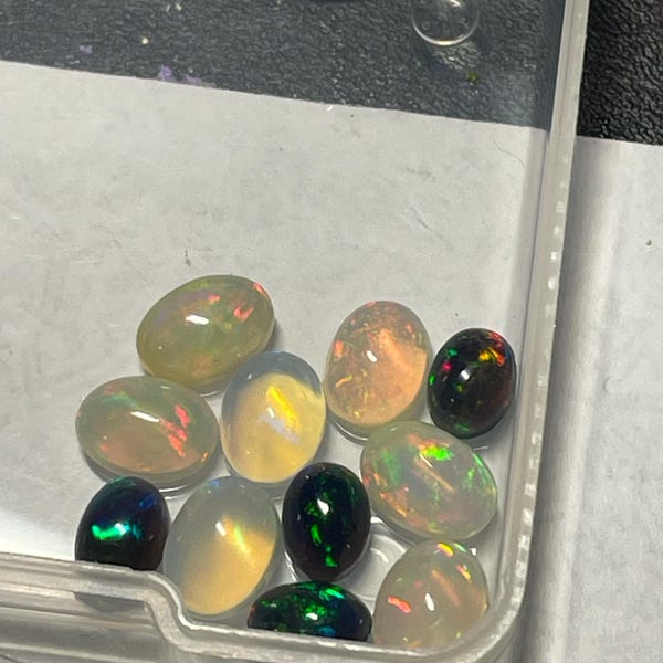 Opalite Set of All Opalite Metaphysical Glass Crescent Opalite Mix ...