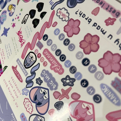 Stray Kids ATE Toploader Deco Sticker Sheet - Etsy