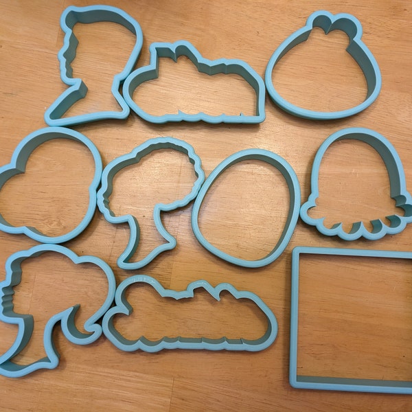 Square Cookie Cutters 10-single Cutters & 9-multi Cutter Options - Etsy