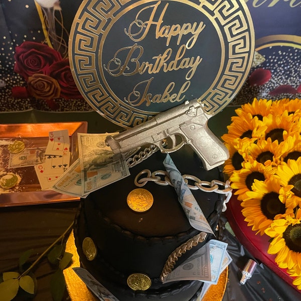 GUN MOLD, Gun & Bullets Chocolate Mold, Soap Mold, Hunter Theme Cake ...