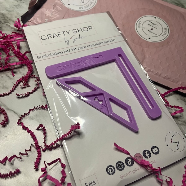 Set of Personalizable Tools for Book Binding and Cover Making Miter Tool Album Notebook Binding ...