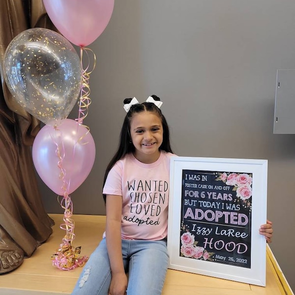 Adoption Announcement Sign, Adoption Photo Prop, Adoption Printable ...