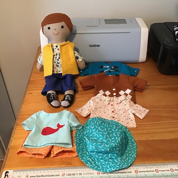 Addie Doll, Rag Doll Pattern, Rag Doll PDF, Doll Patterns, Rag Doll ...