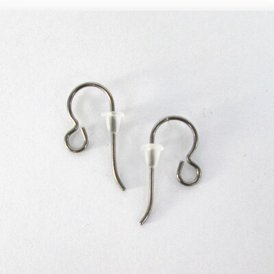 Pure Titanium Ear Wires Gold Tone Available - Etsy