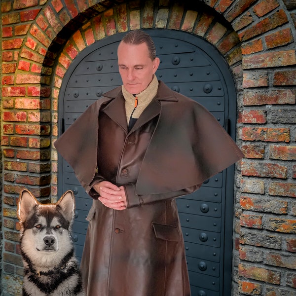 Bloodborne Hunter Style Long Leather Coat Duster Steampunk Victorian ...