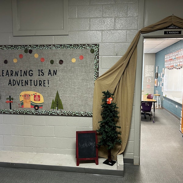 Camping Adventure Back to School Bulletin Board Kit Classroom ...