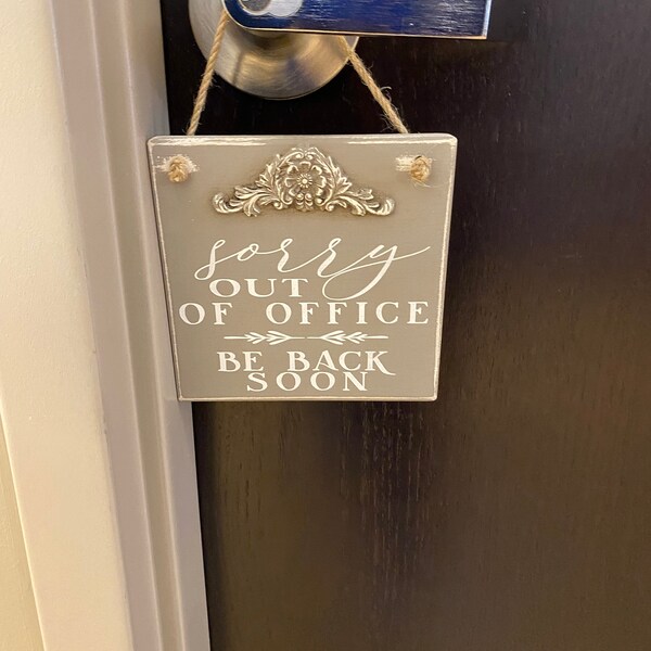 Out of Office Sign, Lunch Break Sign, Custom Office Signs, Little ...