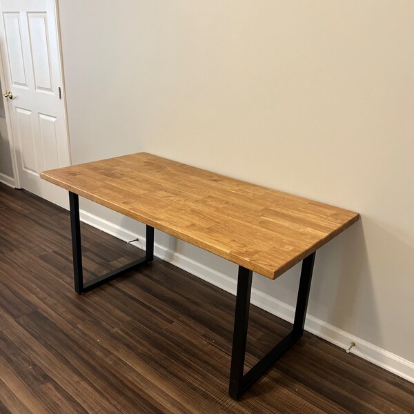 Sale! Electric Adjustable Desk Sit & Stand Butcher Block Desk - Custom ...