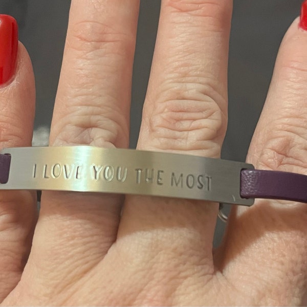 Word Bracelet—custom Bracelet—mantra Bracelet—one Word Bracelet—word of ...