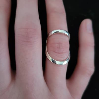 Solid Sterling Silver Swan Ring Splint Swan Neck Splint for DIP Joint ...