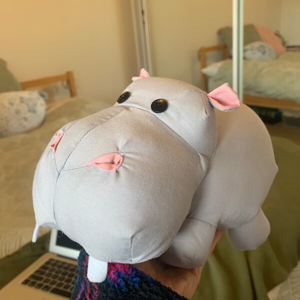 Stuffed Animal - Hippo PDF Sewing Pattern & Tutorial | Sewing Project ...