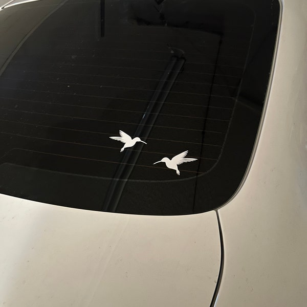 Hummingbird Decals, Set of 2 Hummingbird Vinyl Stickers, Hummingbird ...