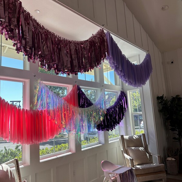 DIY Ceiling Aerials, Ceiling Installation, Ceiling Fringe, Streamers ...