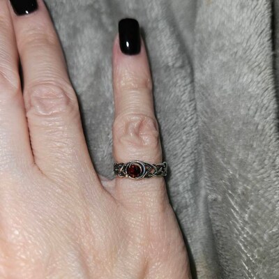 Vintage Fairycore Silver Band Enchanted Forest Mystical Ring, Unique ...