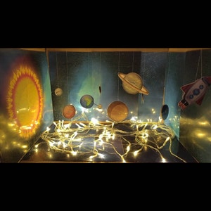 SOLAR SYSTEM diorama DIY Set Instant Download Includes Instructions and ...