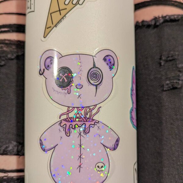 Boba Tea Sticker Set Pastel Goth Sticker Water Bottle Sticker Laptop ...