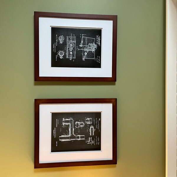 Bathroom Wall Decor - Plumber Decor - Plumbing Art - Bathroom Patent ...