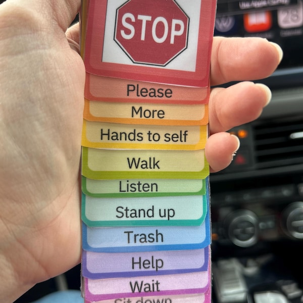 Rainbow Tiered Lanyard Visuals 2.0 Special Education Resource/tool ...