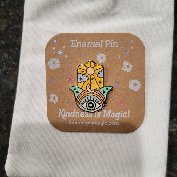 Hamsa Enamel Pin - Evil Eye Pin - Spiritual Talisman - Cute Gifts - Etsy