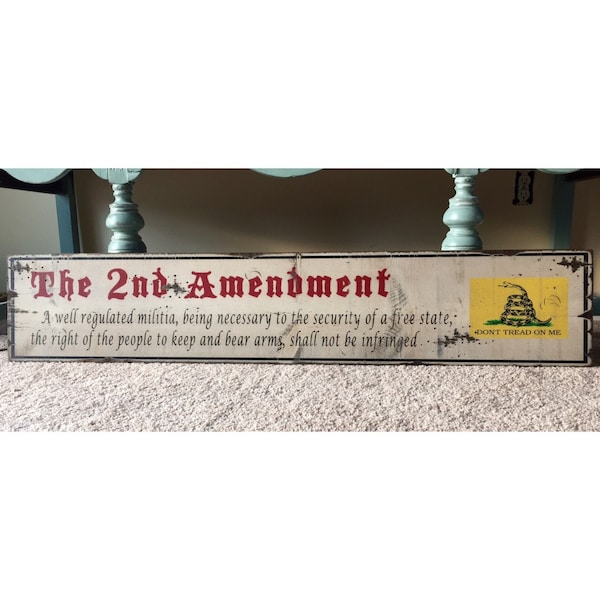 2nd Amendment Sign, 2nd Amendment Gift, Gun Rights Sign, Gun Owner Gift ...